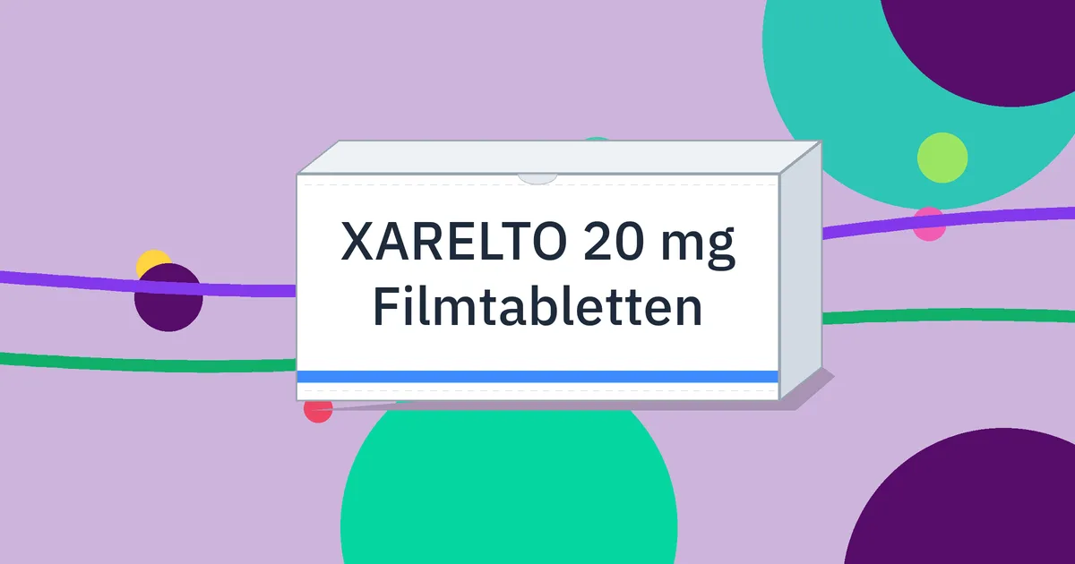 Symbolbild: Packung mit der Aufschrift XARELTO 20 mg Filmtabletten (PZN 14140153) – Verfügbarkeit und Bezug in Apotheken in Frankfurt am Main