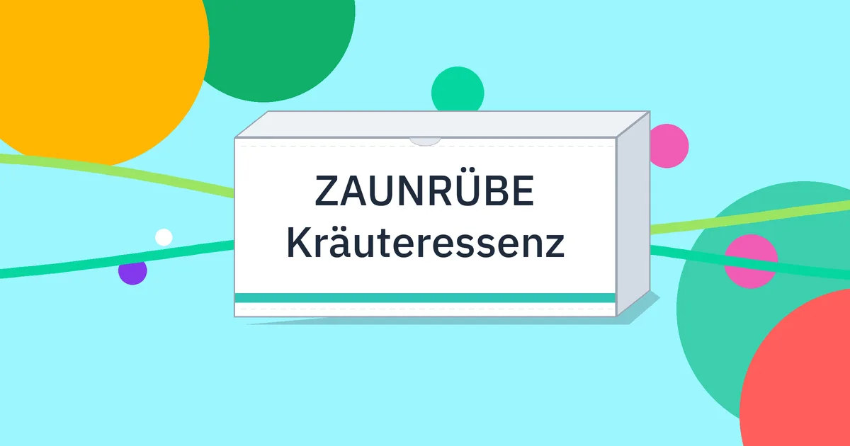 Symbolbild: Packung mit der Aufschrift ZAUNRÜBE Kräuteressenz (PZN 13820101) – Verfügbarkeit und Bezug in Apotheken in Frankfurt am Main