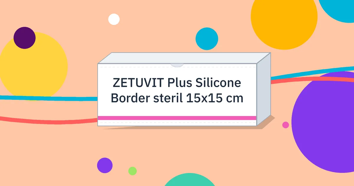 Symbolbild: Packung mit der Aufschrift ZETUVIT Plus Silicone Border steril 15x15 cm (PZN 20016440) – Verfügbarkeit und Bezug in Apotheken in Frankfurt am Main