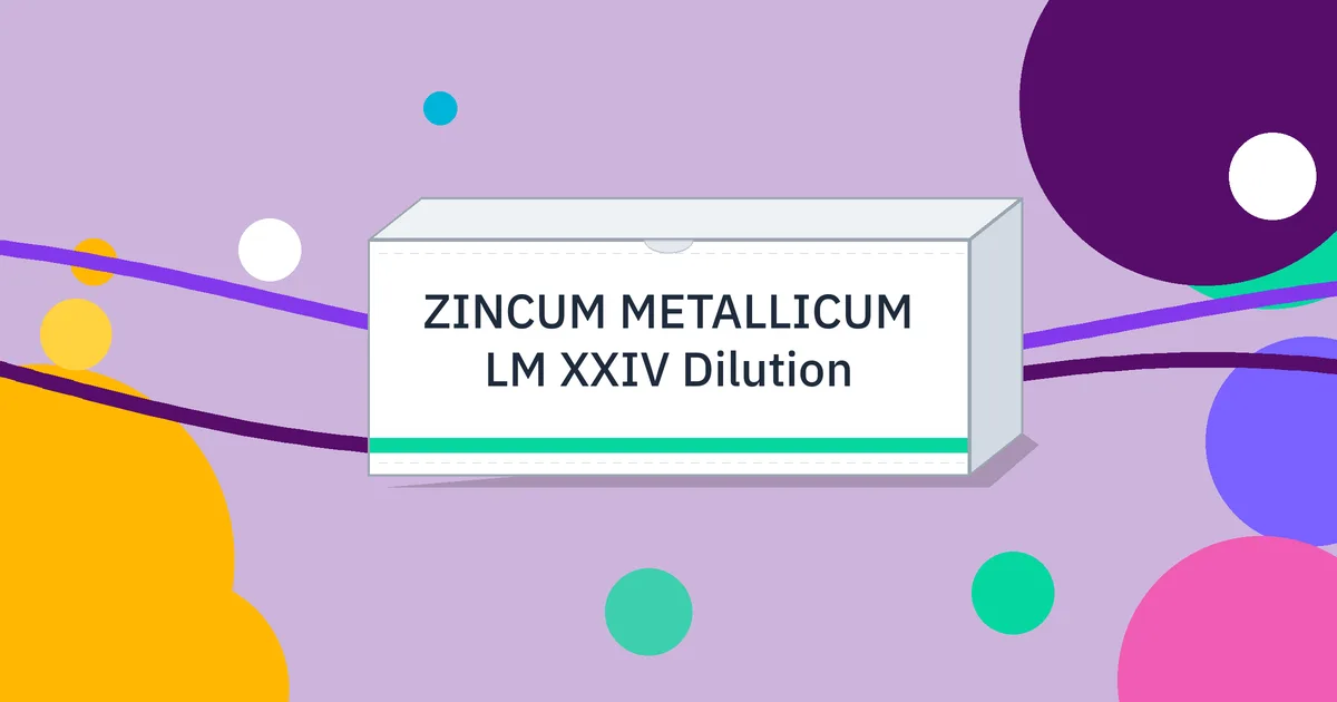 Symbolbild: Packung mit der Aufschrift ZINCUM METALLICUM LM XXIV Dilution (PZN 02676032) – Verfügbarkeit und Bezug in Apotheken in Frankfurt am Main