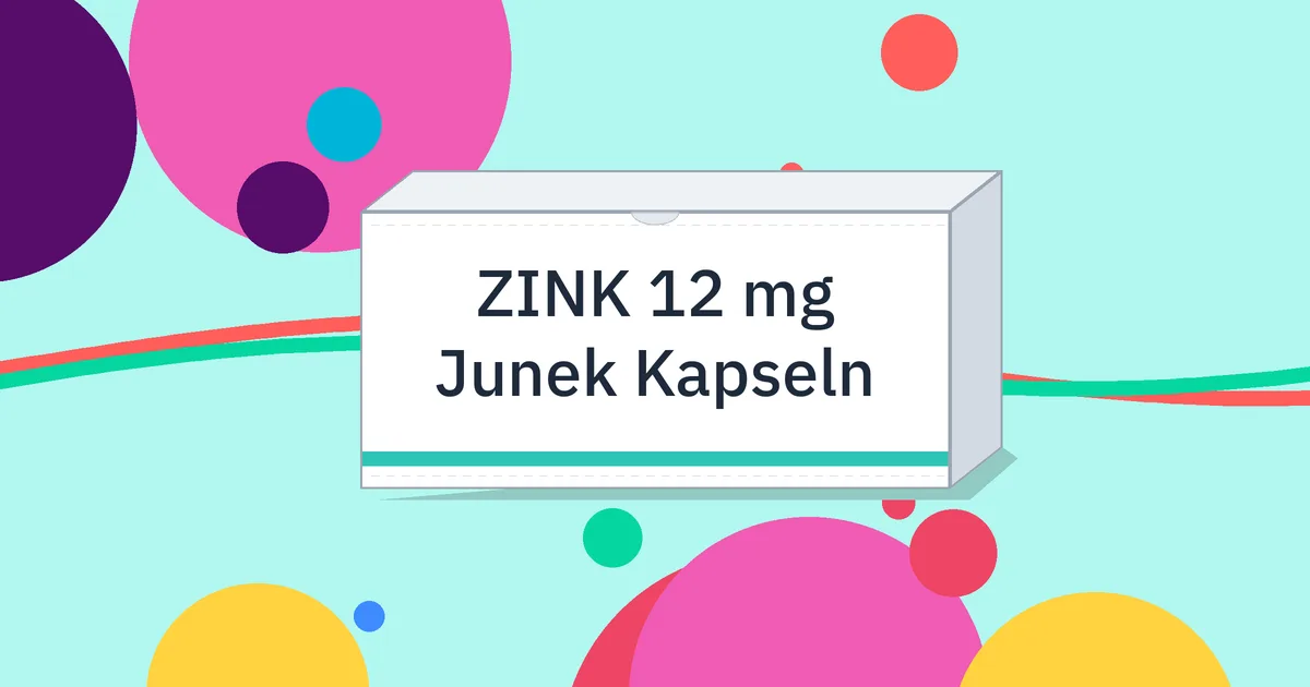 Symbolbild: Packung mit der Aufschrift ZINK 12 mg Junek Kapseln (PZN 10053440) – Verfügbarkeit und Bezug in Apotheken in Frankfurt am Main
