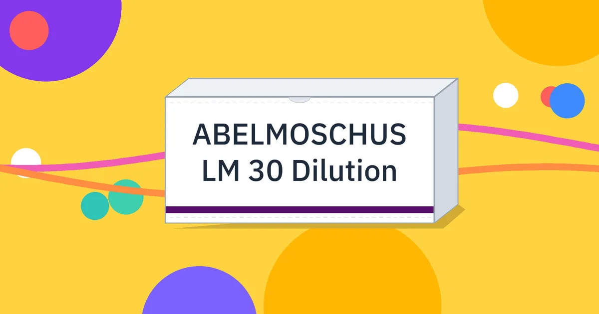 Symbolbild: Packung mit der Aufschrift ABELMOSCHUS LM 30 Dilution (PZN 12750410) – Verfügbarkeit und Bezug in Apotheken in Frankfurt am Main