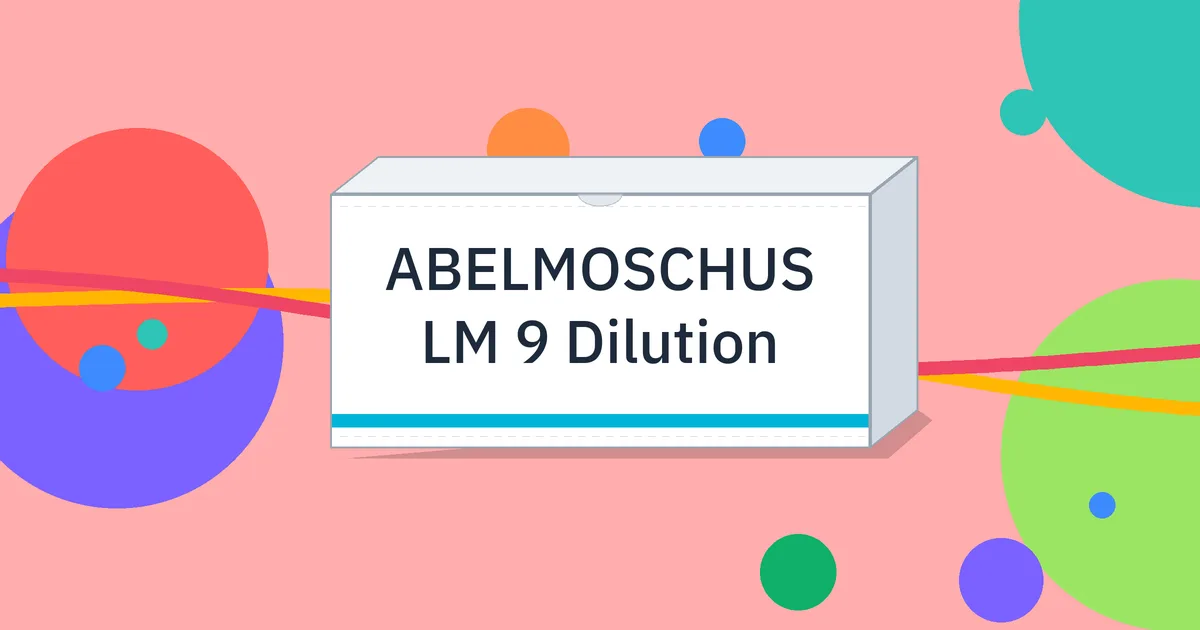 Symbolbild: Packung mit der Aufschrift ABELMOSCHUS LM 9 Dilution (PZN 12750166) – Verfügbarkeit und Bezug in Apotheken in Frankfurt am Main