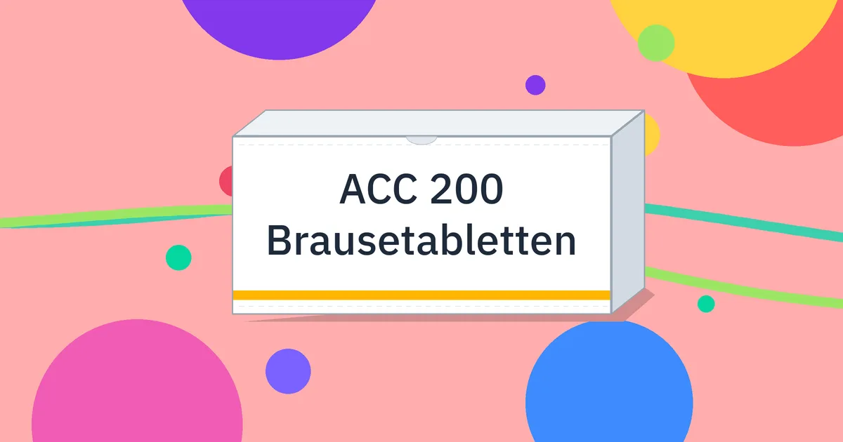 Symbolbild: Packung mit der Aufschrift ACC 200 Brausetabletten (PZN 03867225) – Verfügbarkeit und Bezug in Apotheken in Frankfurt am Main