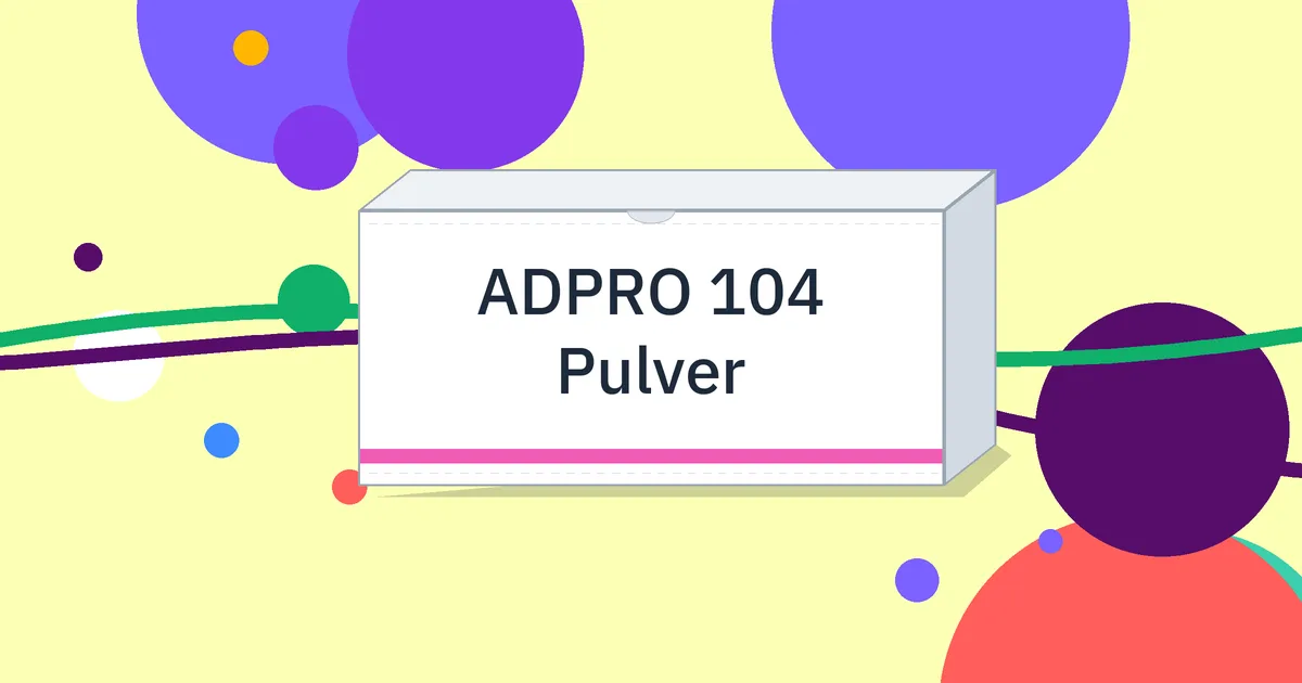 Symbolbild: Packung mit der Aufschrift ADPRO 104 Pulver (PZN 20575607) – Verfügbarkeit und Bezug in Apotheken in Frankfurt am Main