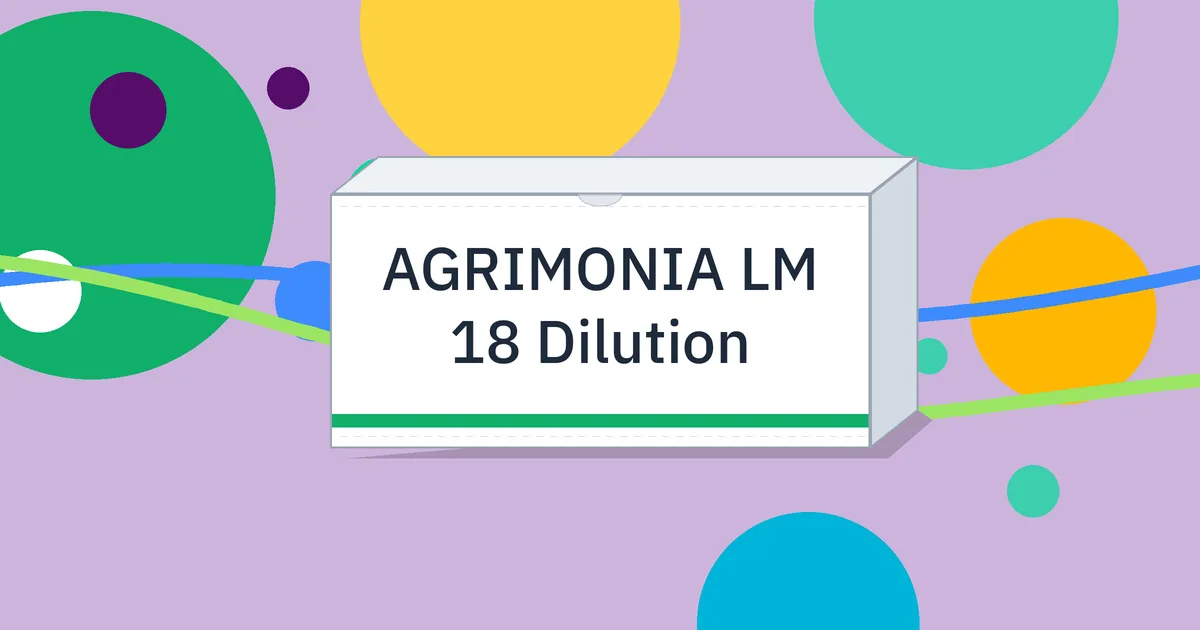 Symbolbild: Packung mit der Aufschrift AGRIMONIA LM 18 Dilution (PZN 13306976) – Verfügbarkeit und Bezug in Apotheken in Frankfurt am Main