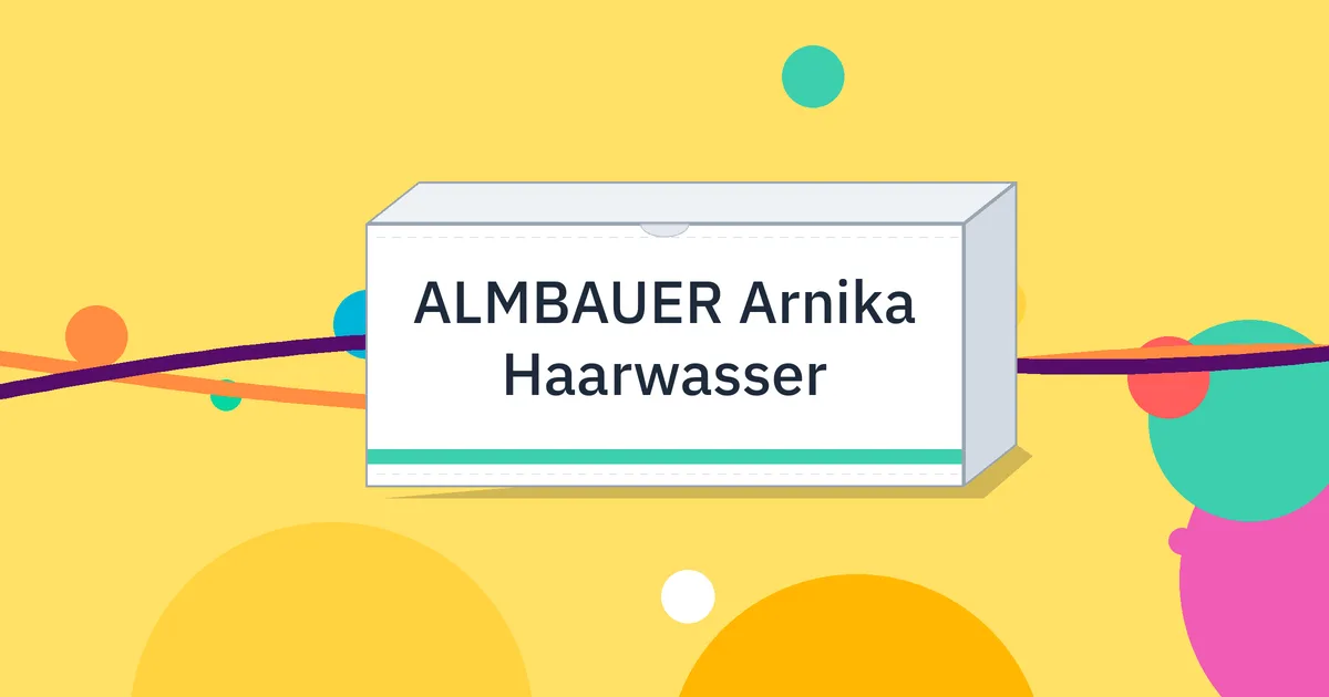 Symbolbild: Packung mit der Aufschrift ALMBAUER Arnika Haarwasser (PZN 07237975) – Verfügbarkeit und Bezug in Apotheken in Frankfurt am Main