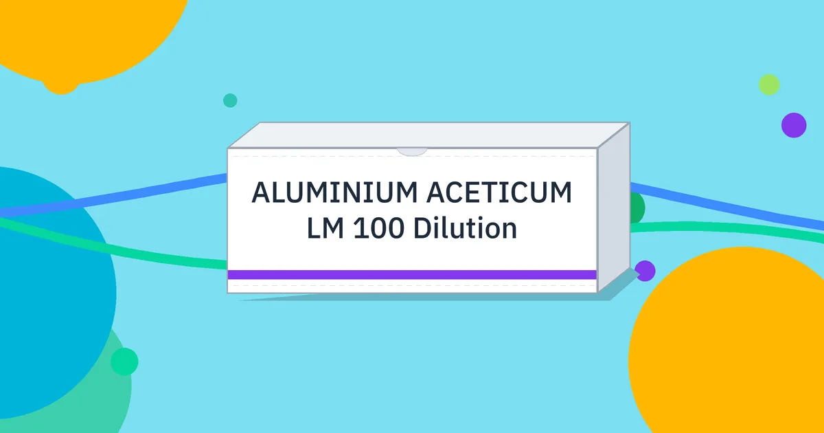 Symbolbild: Packung mit der Aufschrift ALUMINIUM ACETICUM LM 100 Dilution (PZN 13316526) – Verfügbarkeit und Bezug in Apotheken in Frankfurt am Main