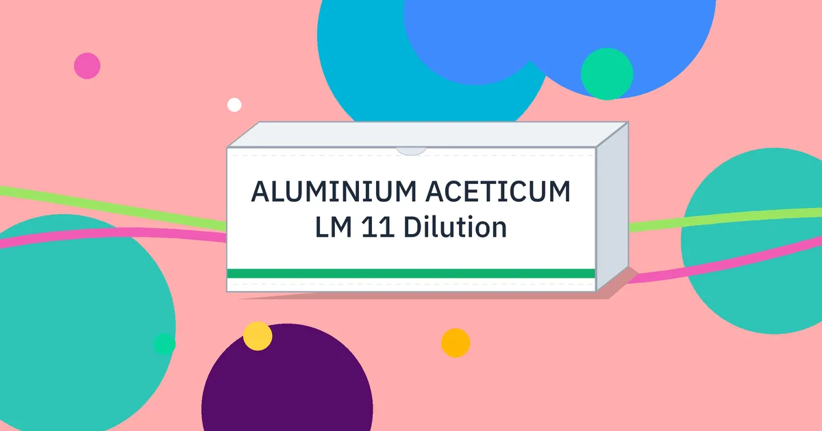 Symbolbild: Packung mit der Aufschrift ALUMINIUM ACETICUM LM 11 Dilution (PZN 13316207) – Verfügbarkeit und Bezug in Apotheken in Frankfurt am Main
