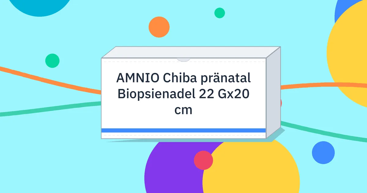 Symbolbild: Packung mit der Aufschrift AMNIO Chiba pränatal Biopsienadel 22 Gx20 cm (PZN 16921469) – Verfügbarkeit und Bezug in Apotheken in Frankfurt am Main