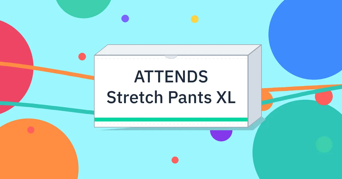 Symbolbild: Packung mit der Aufschrift ATTENDS Stretch Pants XL (PZN 18842171) – Verfügbarkeit und Bezug in Apotheken in Frankfurt am Main