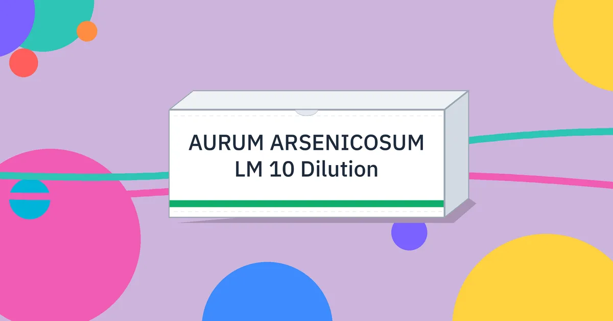 Symbolbild: Packung mit der Aufschrift AURUM ARSENICOSUM LM 10 Dilution (PZN 12783355) – Verfügbarkeit und Bezug in Apotheken in Frankfurt am Main