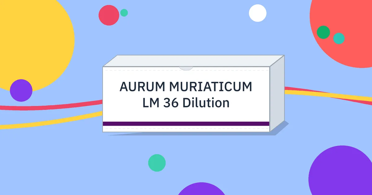 Symbolbild: Packung mit der Aufschrift AURUM MURIATICUM LM 36 Dilution (PZN 12785727) – Verfügbarkeit und Bezug in Apotheken in Frankfurt am Main