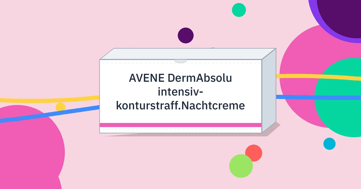 Symbolbild: Packung mit der Aufschrift AVENE DermAbsolu intensiv-konturstraff.Nachtcreme (PZN 18889089) – Verfügbarkeit und Bezug in Apotheken in Frankfurt am Main