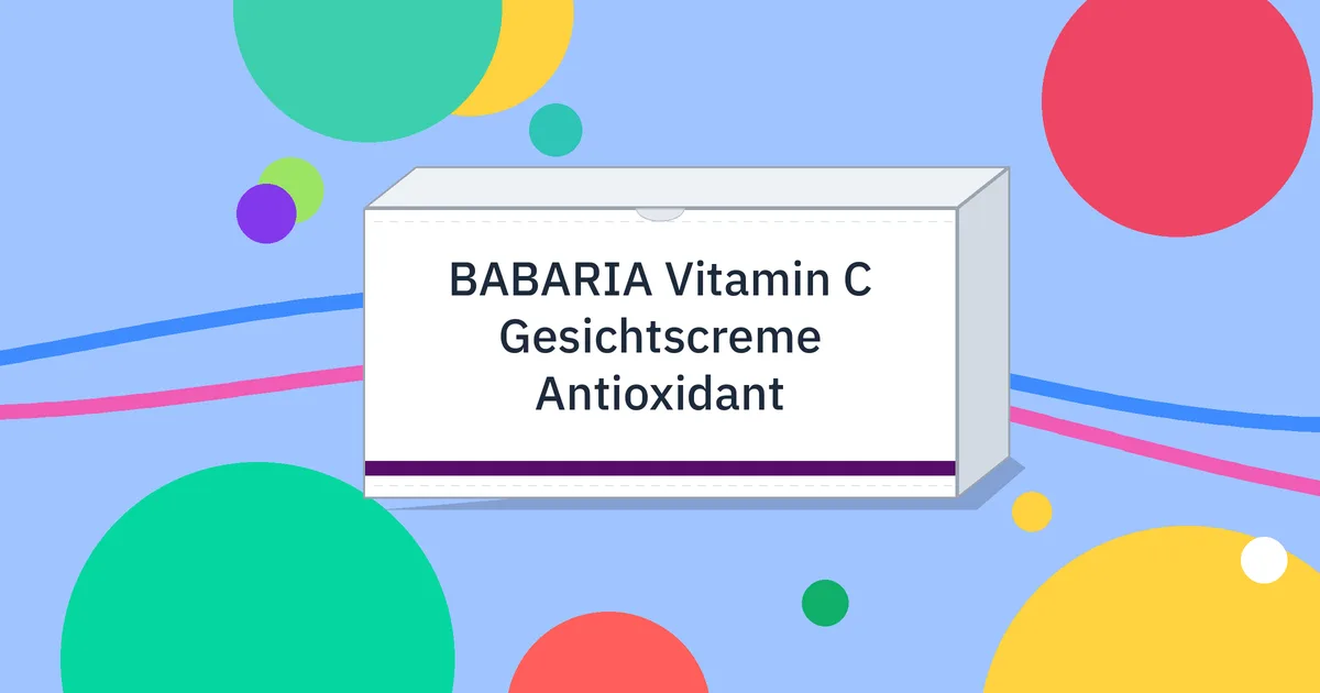 Symbolbild: Packung mit der Aufschrift BABARIA Vitamin C Gesichtscreme Antioxidant (PZN 18119730) – Verfügbarkeit und Bezug in Apotheken in Frankfurt am Main
