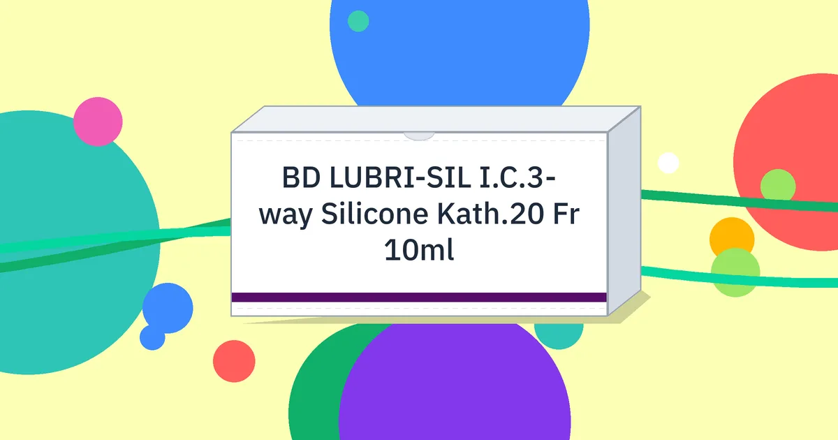 Symbolbild: Packung mit der Aufschrift BD LUBRI-SIL I.C.3-way Silicone Kath.20 Fr 10ml (PZN 20594697) – Verfügbarkeit und Bezug in Apotheken in Frankfurt am Main