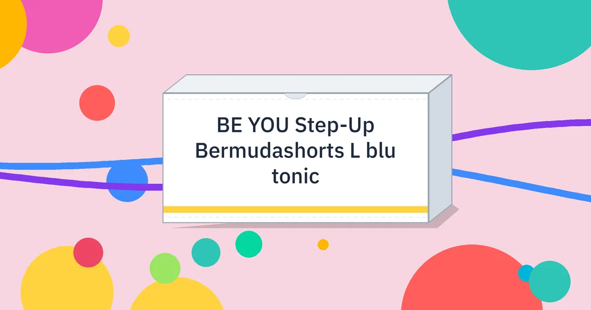 Symbolbild: Packung mit der Aufschrift BE YOU Step-Up Bermudashorts L blu tonic (PZN 20719621) – Verfügbarkeit und Bezug in Apotheken in Frankfurt am Main