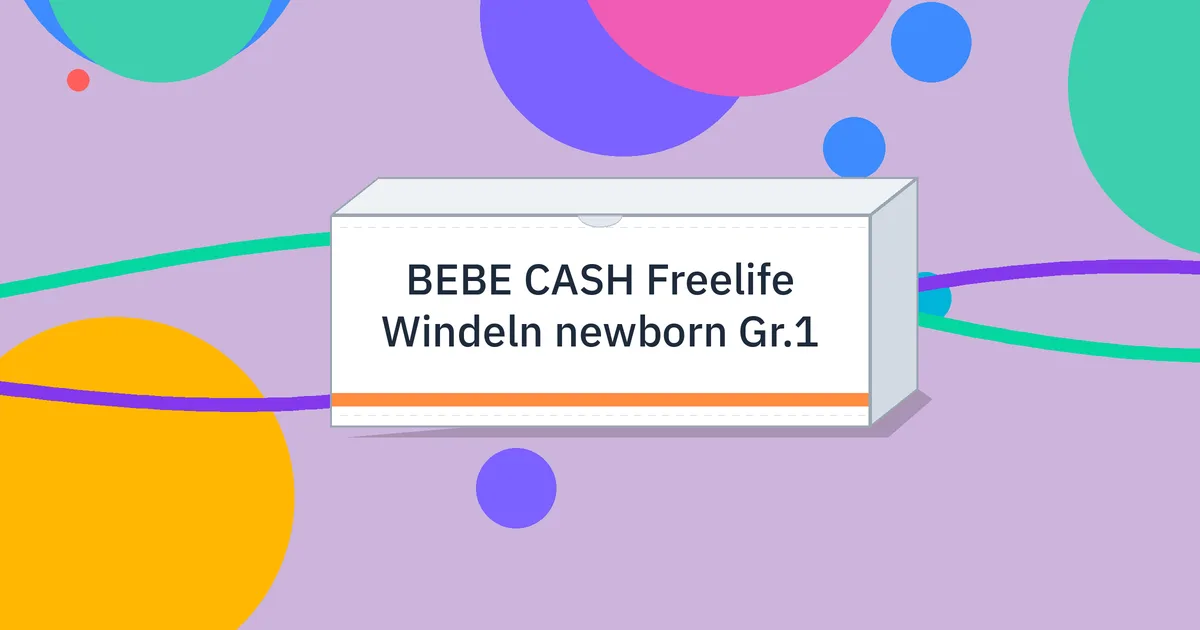 Symbolbild: Packung mit der Aufschrift BEBE CASH Freelife Windeln newborn Gr.1 (PZN 18377159) – Verfügbarkeit und Bezug in Apotheken in Frankfurt am Main