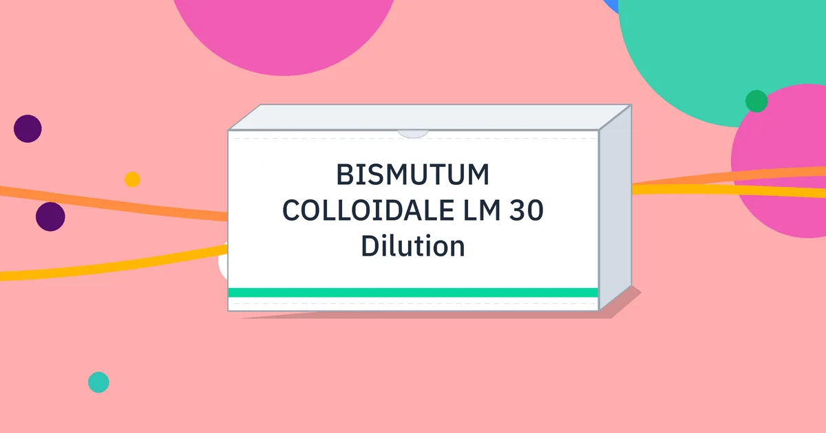 Symbolbild: Packung mit der Aufschrift BISMUTUM COLLOIDALE LM 30 Dilution (PZN 13386389) – Verfügbarkeit und Bezug in Apotheken in Frankfurt am Main