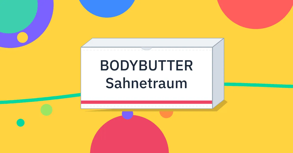 Symbolbild: Packung mit der Aufschrift BODYBUTTER Sahnetraum (PZN 16400026) – Verfügbarkeit und Bezug in Apotheken in Frankfurt am Main