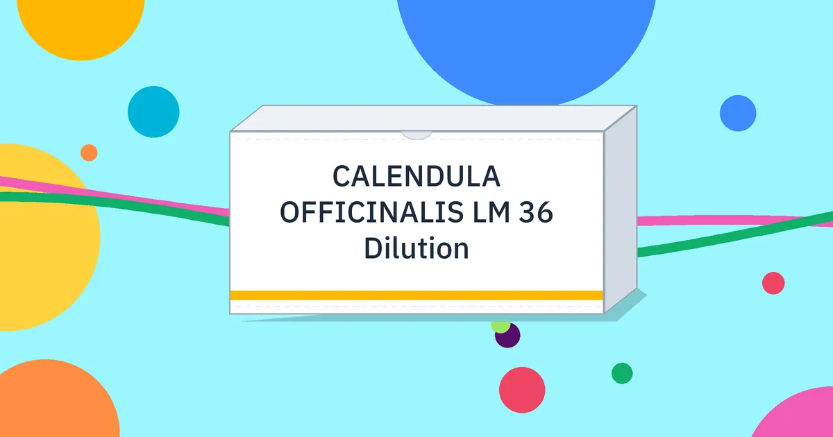 Symbolbild: Packung mit der Aufschrift CALENDULA OFFICINALIS LM 36 Dilution (PZN 12807564) – Verfügbarkeit und Bezug in Apotheken in Frankfurt am Main