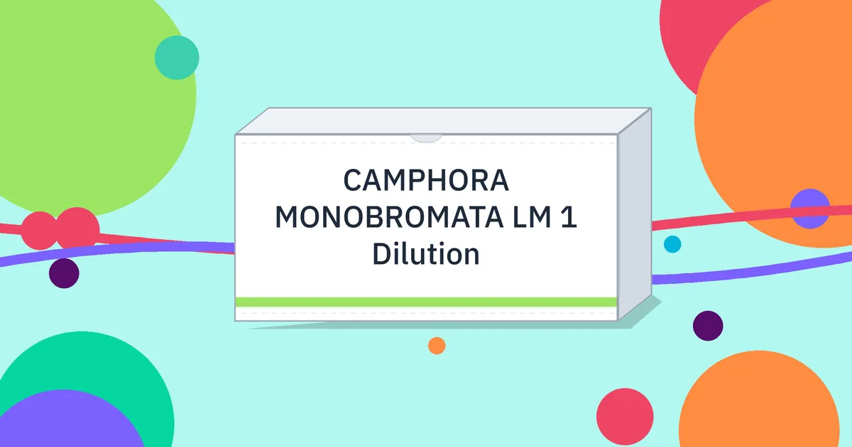 Symbolbild: Packung mit der Aufschrift CAMPHORA MONOBROMATA LM 1 Dilution (PZN 13411905) – Verfügbarkeit und Bezug in Apotheken in Frankfurt am Main