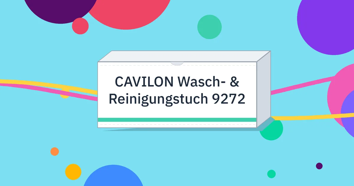Symbolbild: Packung mit der Aufschrift CAVILON Wasch- & Reinigungstuch 9272 (PZN 10341587) – Verfügbarkeit und Bezug in Apotheken in Frankfurt am Main