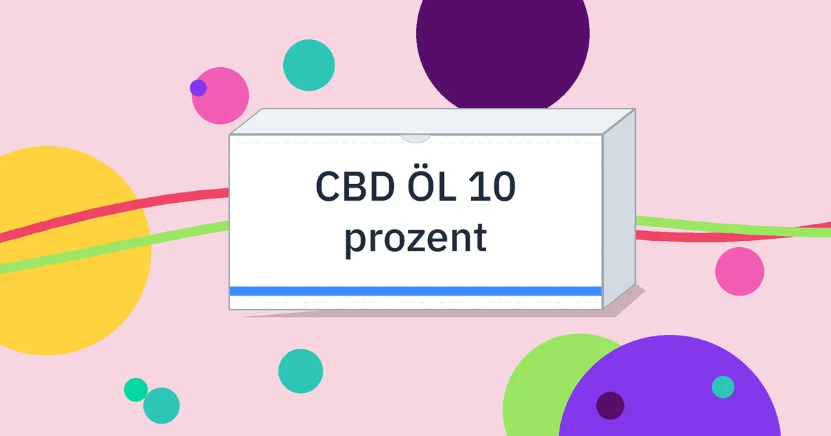 Symbolbild: Packung mit der Aufschrift CBD ÖL 10 prozent (PZN 15618875) – Verfügbarkeit und Bezug in Apotheken in Frankfurt am Main