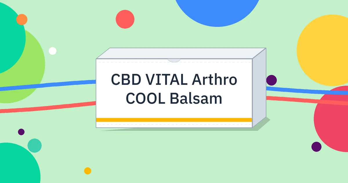 Symbolbild: Packung mit der Aufschrift CBD VITAL Arthro COOL Balsam (PZN 16578712) – Verfügbarkeit und Bezug in Apotheken in Frankfurt am Main