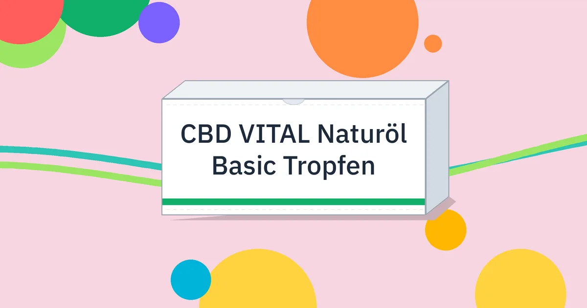Symbolbild: Packung mit der Aufschrift CBD VITAL Naturöl Basic Tropfen (PZN 17587682) – Verfügbarkeit und Bezug in Apotheken in Frankfurt am Main