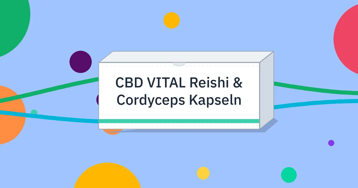 Symbolbild: Packung mit der Aufschrift CBD VITAL Reishi & Cordyceps Kapseln (PZN 18453400) – Verfügbarkeit und Bezug in Apotheken in Frankfurt am Main