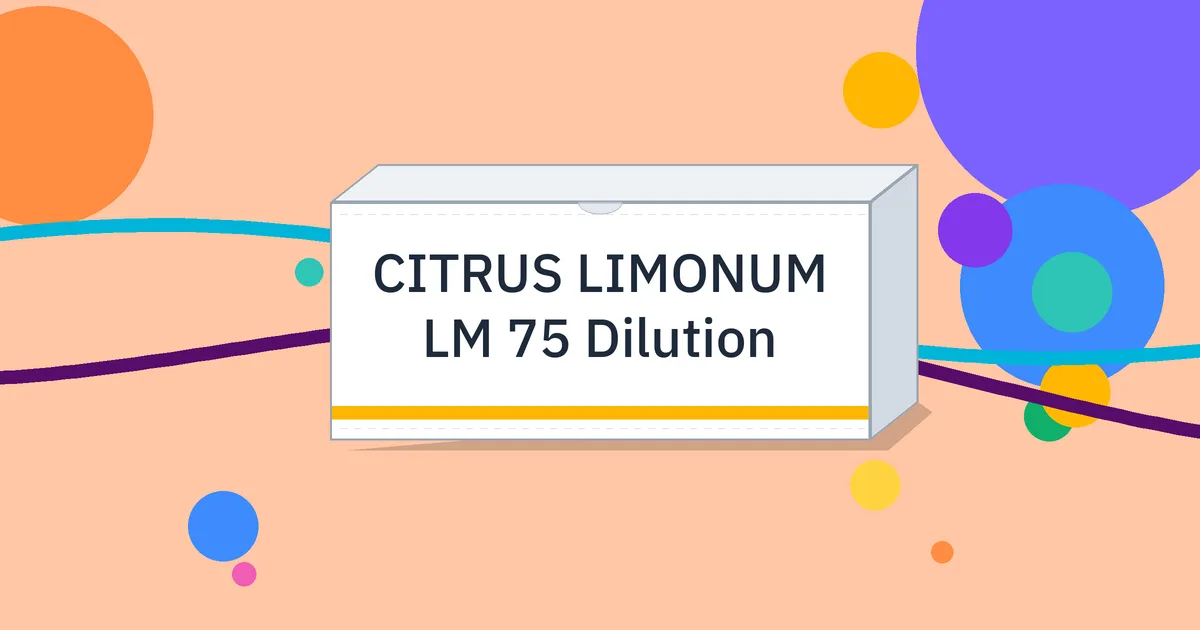 Symbolbild: Packung mit der Aufschrift CITRUS LIMONUM LM 75 Dilution (PZN 13447174) – Verfügbarkeit und Bezug in Apotheken in Frankfurt am Main