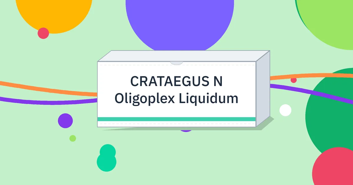 Symbolbild: Packung mit der Aufschrift CRATAEGUS N Oligoplex Liquidum (PZN 03668046) – Verfügbarkeit und Bezug in Apotheken in Frankfurt am Main