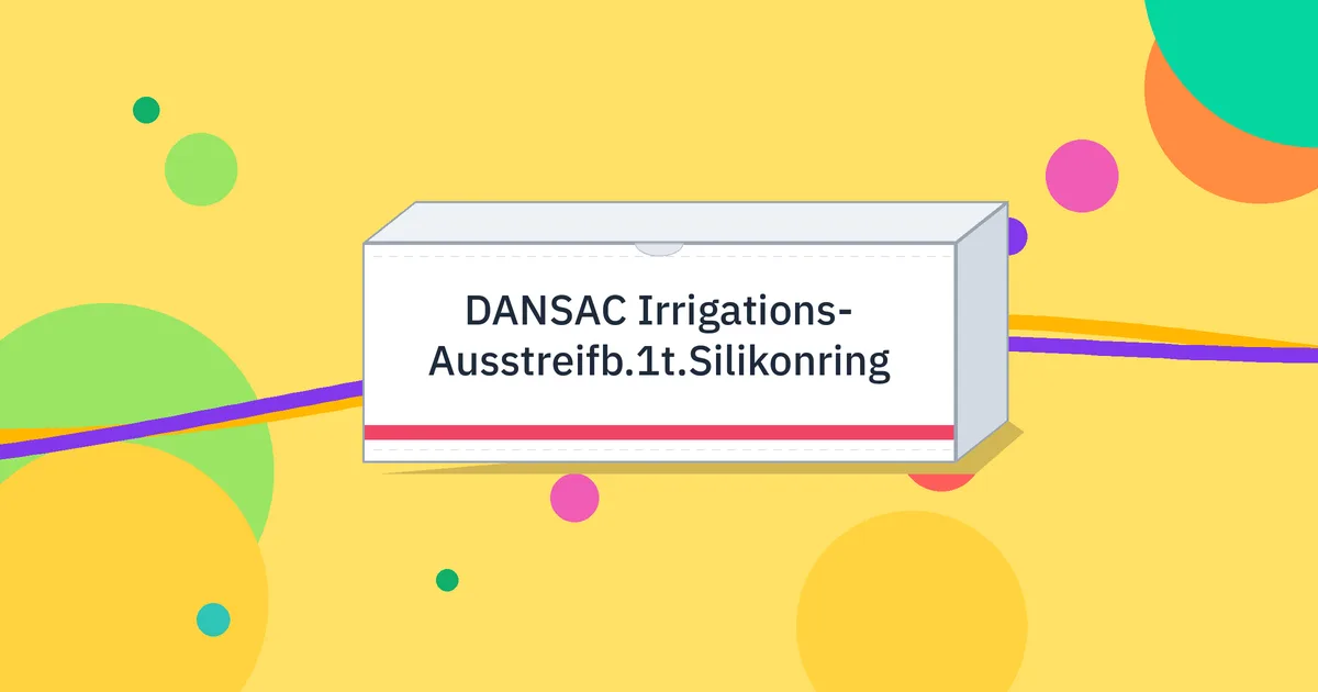Symbolbild: Packung mit der Aufschrift DANSAC Irrigations-Ausstreifb.1t.Silikonring (PZN 07498351) – Verfügbarkeit und Bezug in Apotheken in Frankfurt am Main