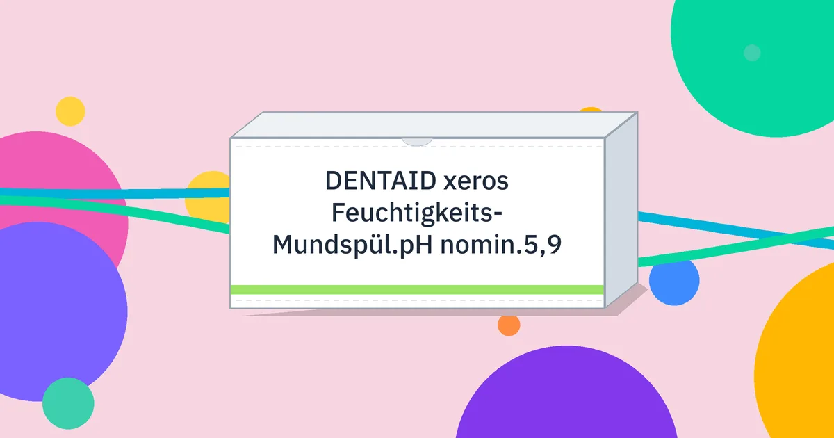 Symbolbild: Packung mit der Aufschrift DENTAID xeros Feuchtigkeits-Mundspül.pH nomin.5,9 (PZN 06835148) – Verfügbarkeit und Bezug in Apotheken in Frankfurt am Main