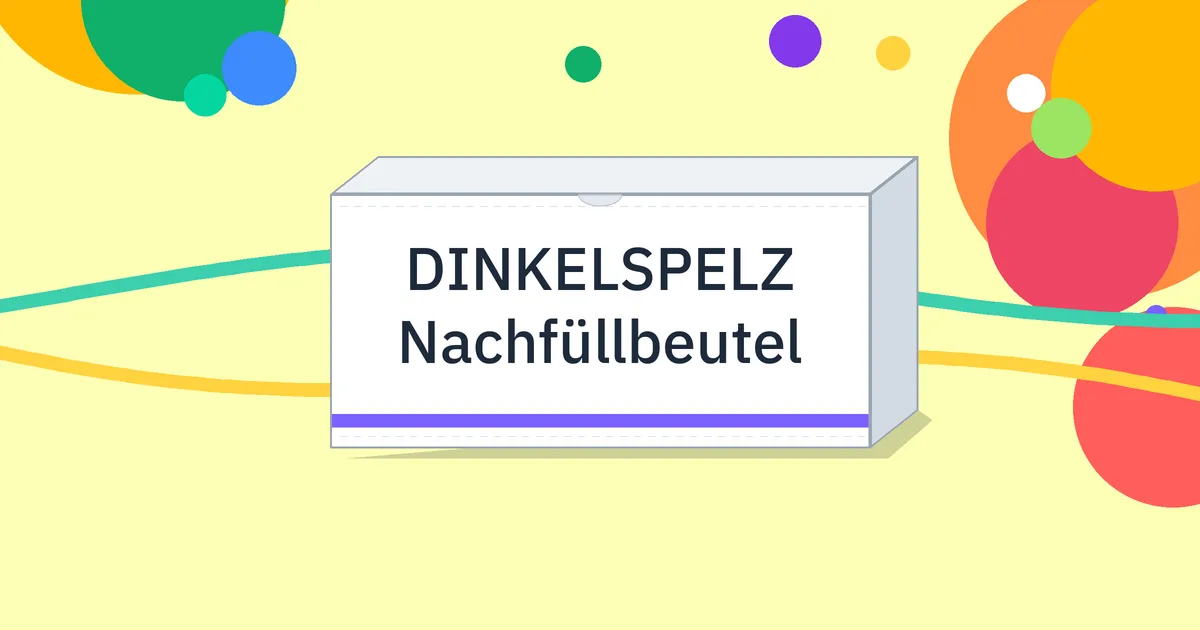 Symbolbild: Packung mit der Aufschrift DINKELSPELZ Nachfüllbeutel (PZN 05451664) – Verfügbarkeit und Bezug in Apotheken in Frankfurt am Main
