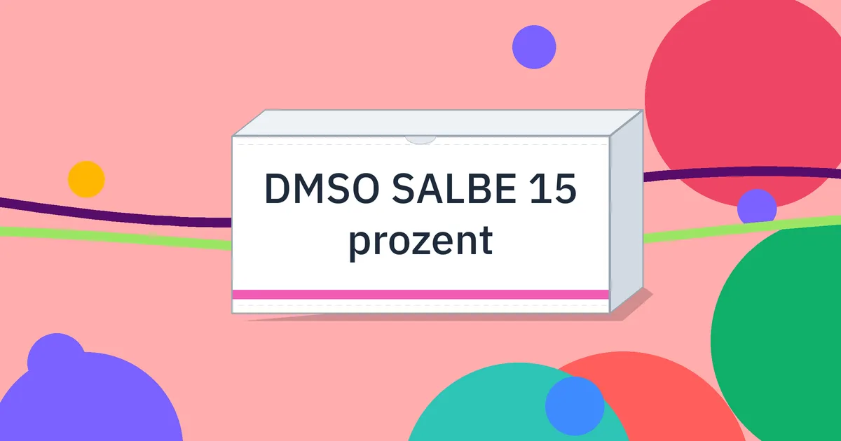 Symbolbild: Packung mit der Aufschrift DMSO SALBE 15 prozent (PZN 16615838) – Verfügbarkeit und Bezug in Apotheken in Frankfurt am Main