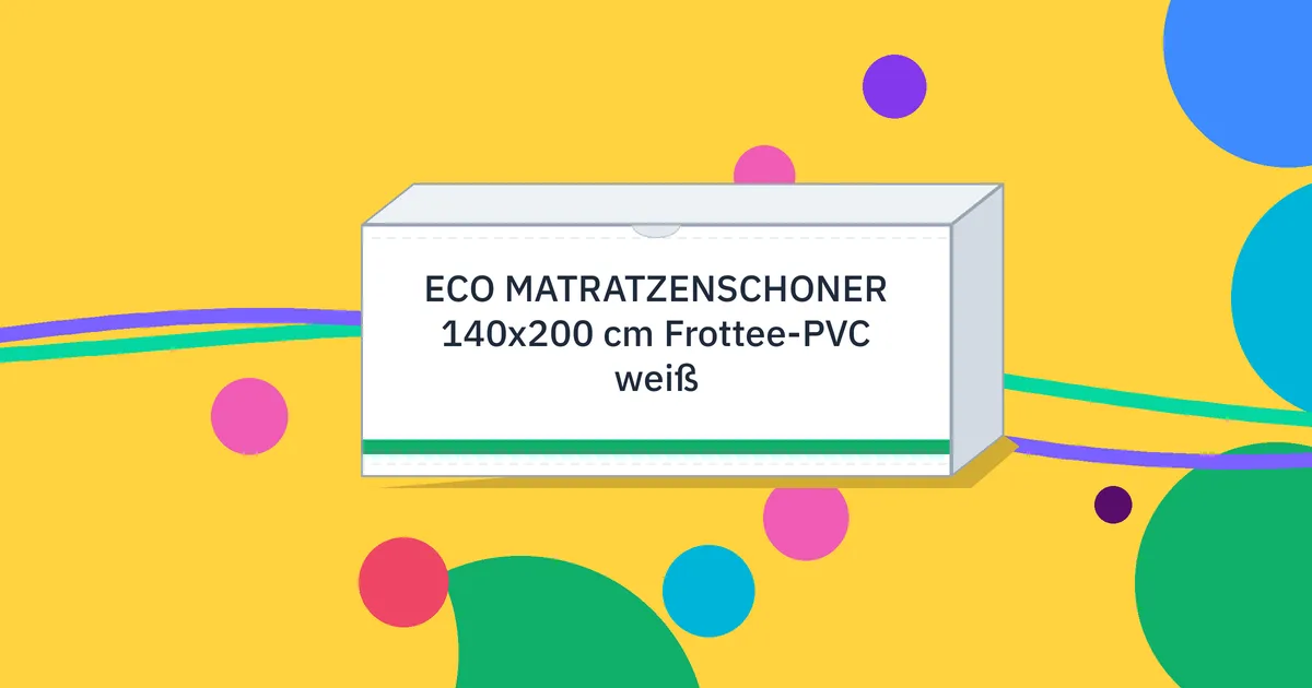 Symbolbild: Packung mit der Aufschrift ECO MATRATZENSCHONER 140x200 cm Frottee-PVC weiß (PZN 10729386) – Verfügbarkeit und Bezug in Apotheken in Frankfurt am Main