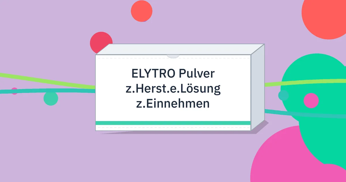 Symbolbild: Packung mit der Aufschrift ELYTRO Pulver z.Herst.e.Lösung z.Einnehmen (PZN 18653174) – Verfügbarkeit und Bezug in Apotheken in Frankfurt am Main