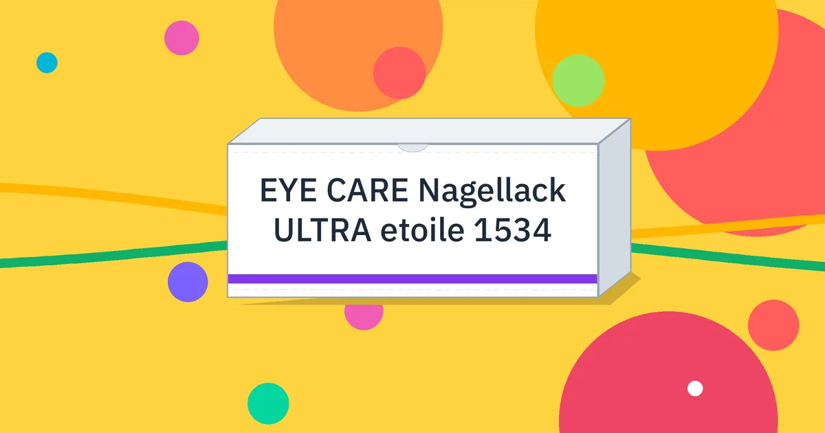 Symbolbild: Packung mit der Aufschrift EYE CARE Nagellack ULTRA etoile 1534 (PZN 14199100) – Verfügbarkeit und Bezug in Apotheken in Frankfurt am Main