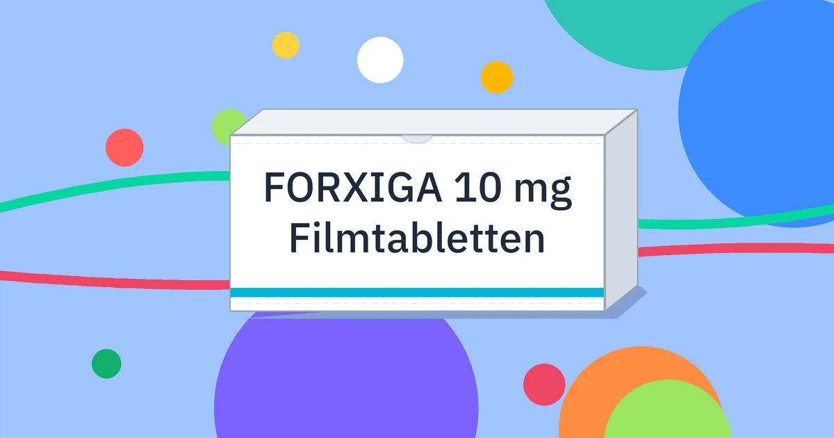 Symbolbild: Packung mit der Aufschrift FORXIGA 10 mg Filmtabletten (PZN 19742997) – Verfügbarkeit und Bezug in Apotheken in Frankfurt am Main