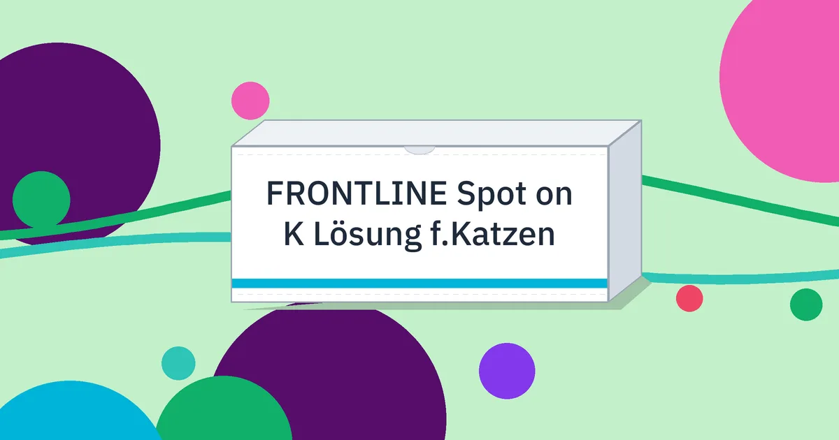 Symbolbild: Packung mit der Aufschrift FRONTLINE Spot on K Lösung f.Katzen (PZN 00662907) – Verfügbarkeit und Bezug in Apotheken in Frankfurt am Main