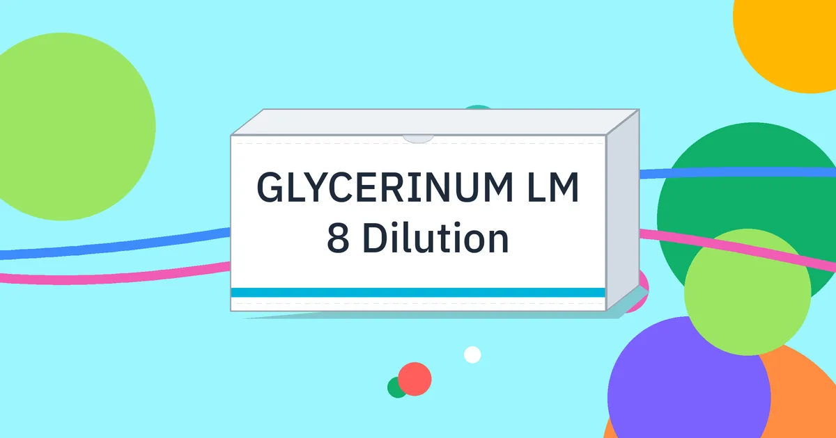 Symbolbild: Packung mit der Aufschrift GLYCERINUM LM 8 Dilution (PZN 12880288) – Verfügbarkeit und Bezug in Apotheken in Frankfurt am Main