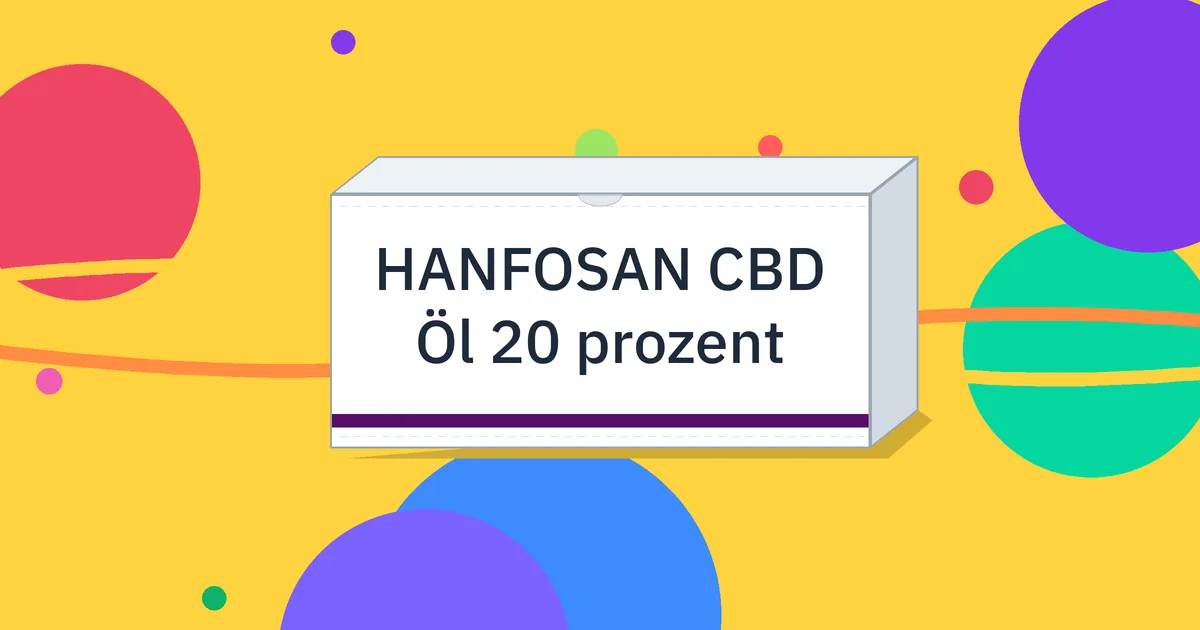 Symbolbild: Packung mit der Aufschrift HANFOSAN CBD Öl 20 prozent (PZN 17848496) – Verfügbarkeit und Bezug in Apotheken in Frankfurt am Main