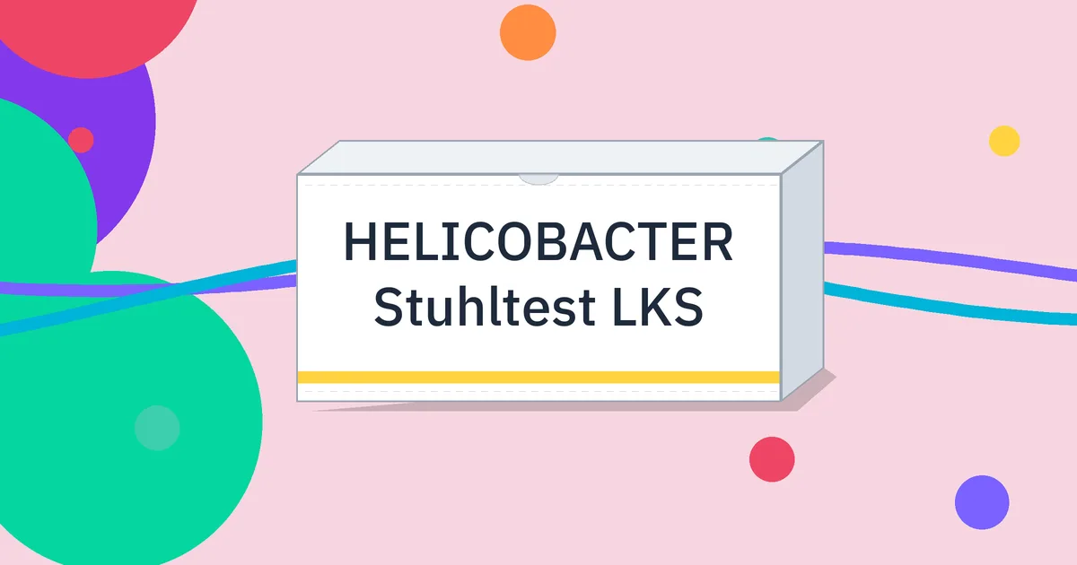 Symbolbild: Packung mit der Aufschrift HELICOBACTER Stuhltest LKS (PZN 07559236) – Verfügbarkeit und Bezug in Apotheken in Frankfurt am Main