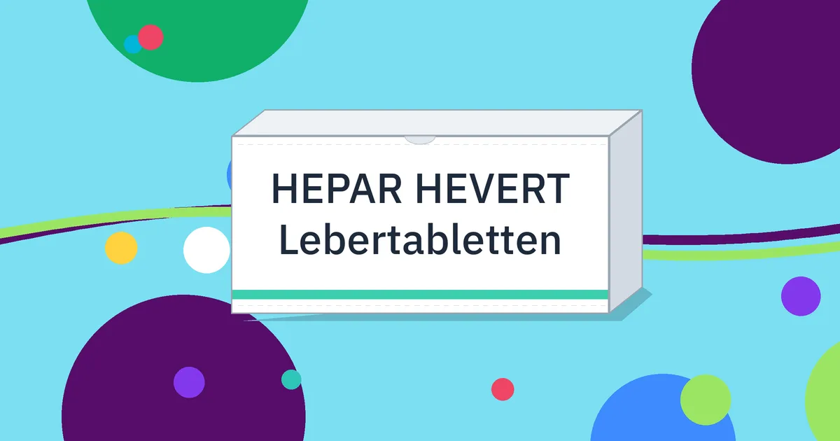 Symbolbild: Packung mit der Aufschrift HEPAR HEVERT Lebertabletten (PZN 13863263) – Verfügbarkeit und Bezug in Apotheken in Frankfurt am Main