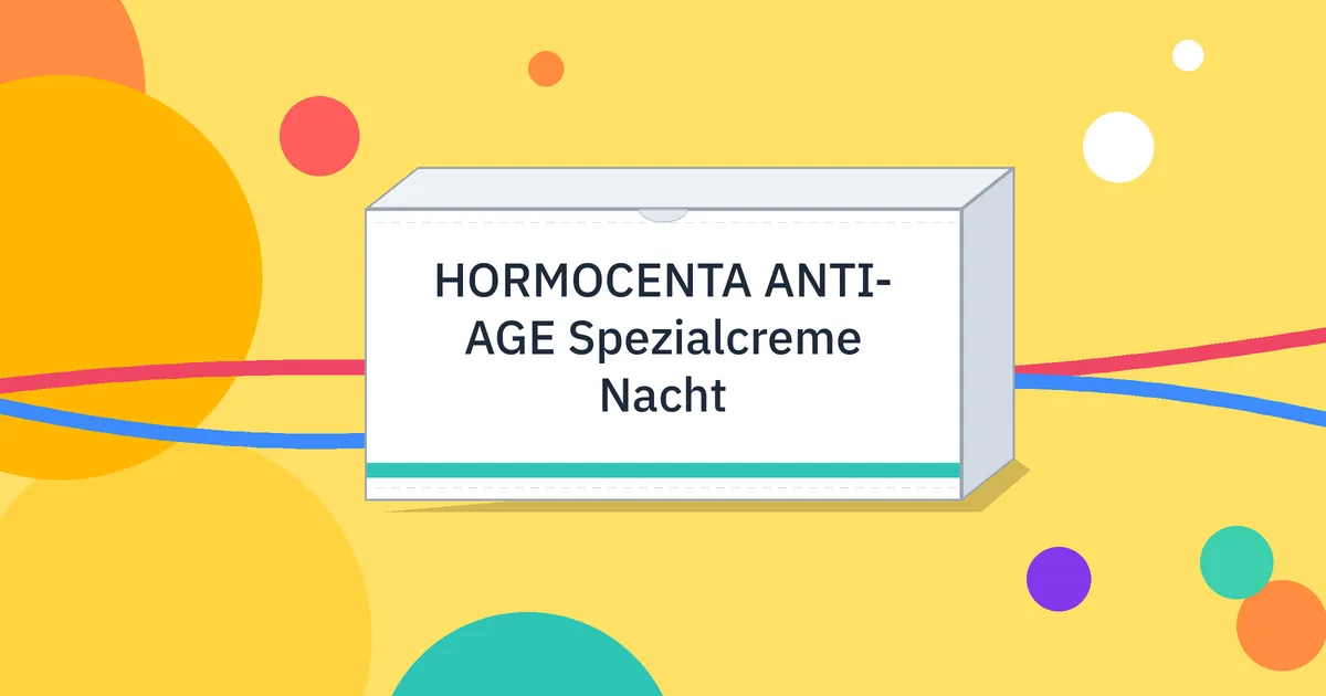 Symbolbild: Packung mit der Aufschrift HORMOCENTA ANTI-AGE Spezialcreme Nacht (PZN 18017981) – Verfügbarkeit und Bezug in Apotheken in Frankfurt am Main