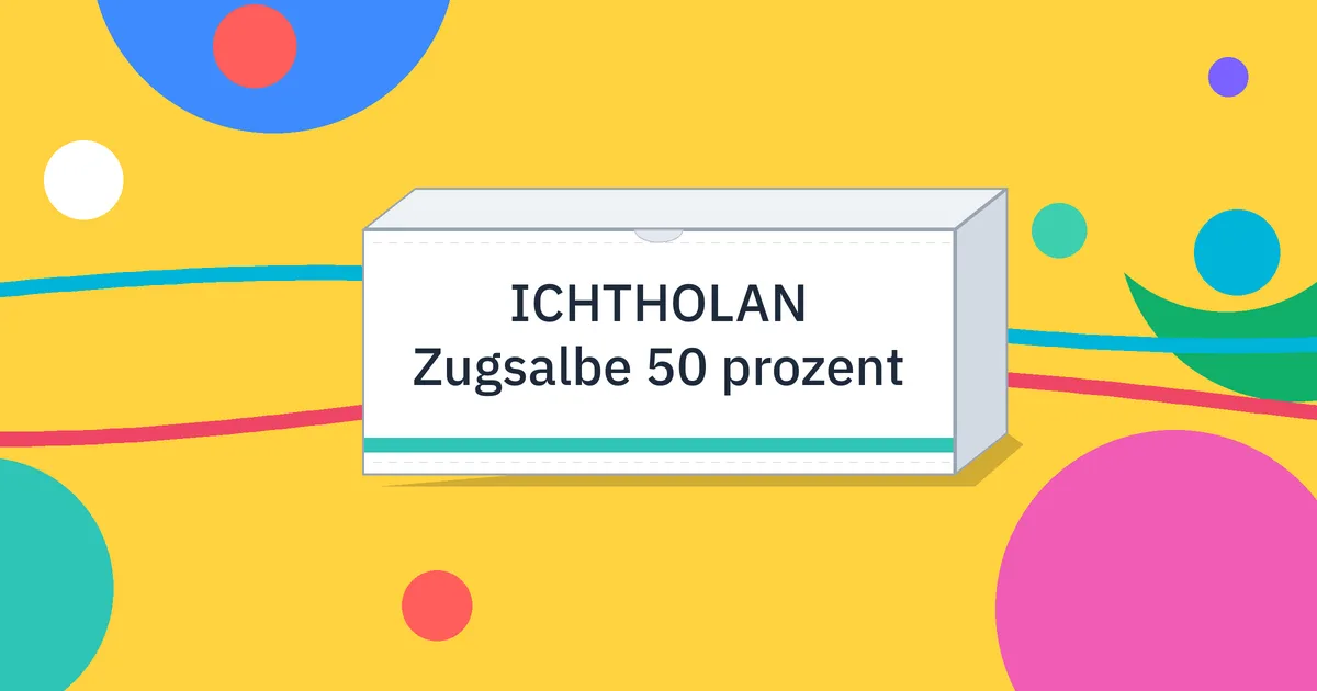 Symbolbild: Packung mit der Aufschrift ICHTHOLAN Zugsalbe 50 prozent (PZN 19093984) – Verfügbarkeit und Bezug in Apotheken in Frankfurt am Main