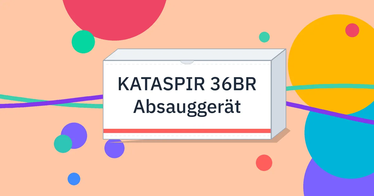 Symbolbild: Packung mit der Aufschrift KATASPIR 36BR Absauggerät (PZN 12550622) – Verfügbarkeit und Bezug in Apotheken in Frankfurt am Main
