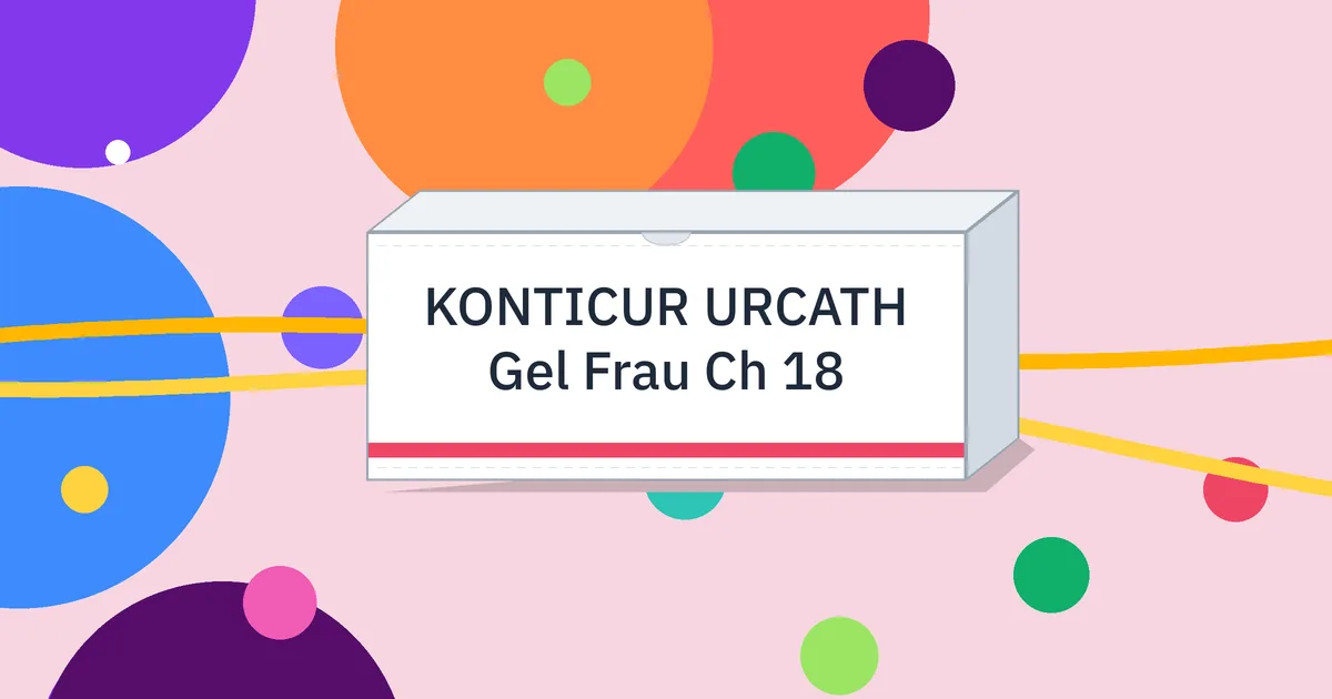 Symbolbild: Packung mit der Aufschrift KONTICUR URCATH Gel Frau Ch 18 (PZN 18253888) – Verfügbarkeit und Bezug in Apotheken in Frankfurt am Main
